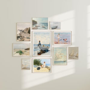 300+ Vintage Coastal Art Prints: Nautical Seascape Collection (digital ...