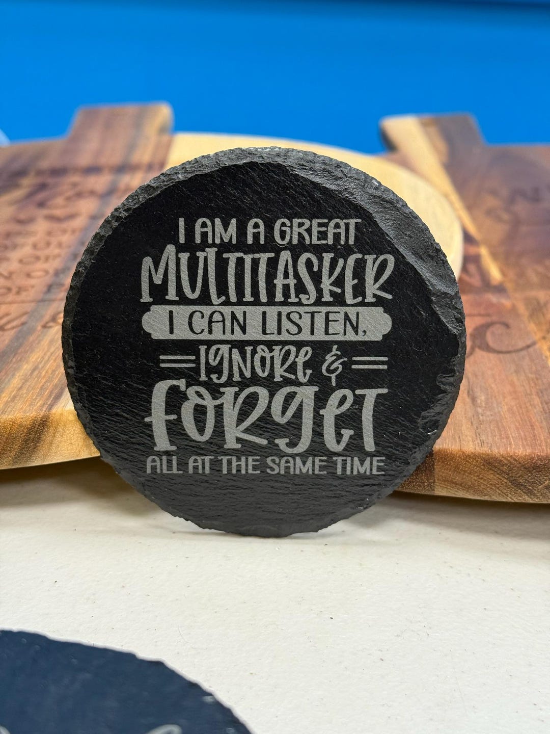 Engraved Slate Coasters | Personalized Stone Drink Coasters - Etsy