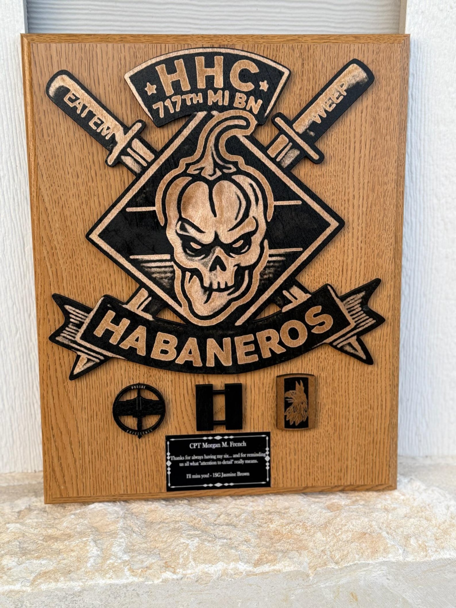 Custom Military Unit Plaque: Personalized PCS/ Going Away/retirement ...