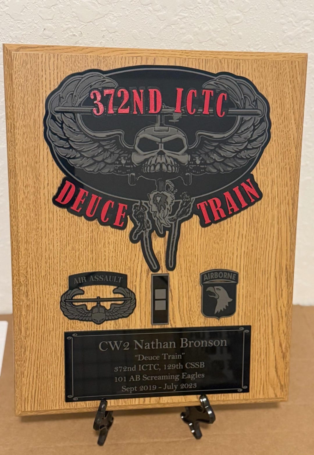 Custom Military Unit Plaque: Personalized PCS/ Going Away/retirement ...