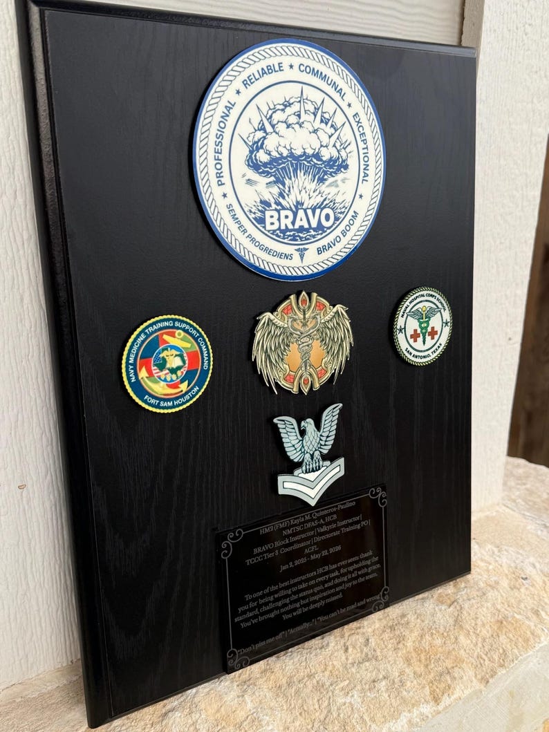 Custom Military Unit Plaque: Personalized PCS/ Going Away/retirement ...