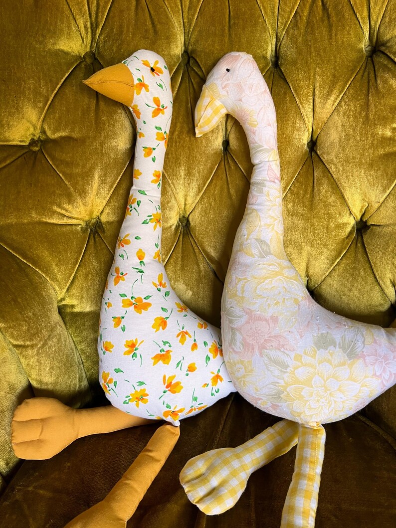 Floral Goose Stuffed Animal - Etsy
