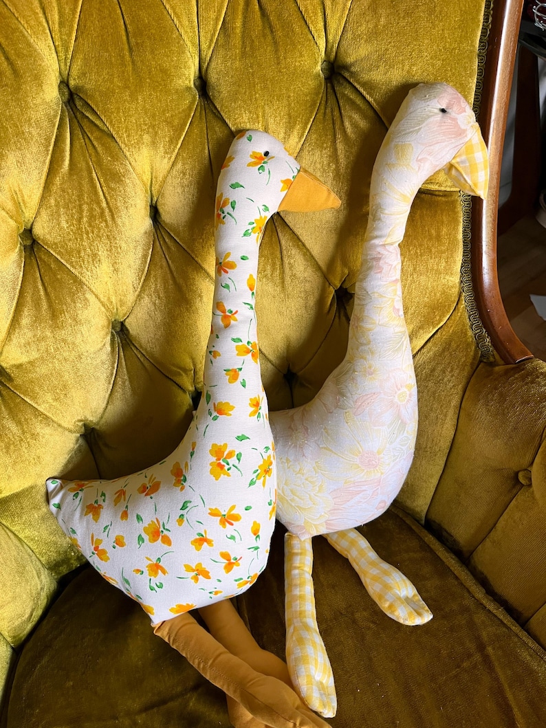 Floral Goose Stuffed Animal - Etsy