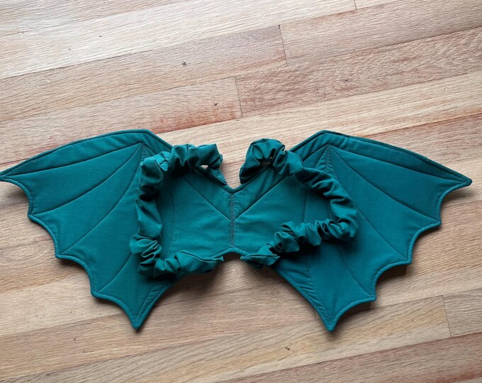Quilted Dragon Wings for Kids - Bright Green - Etsy
