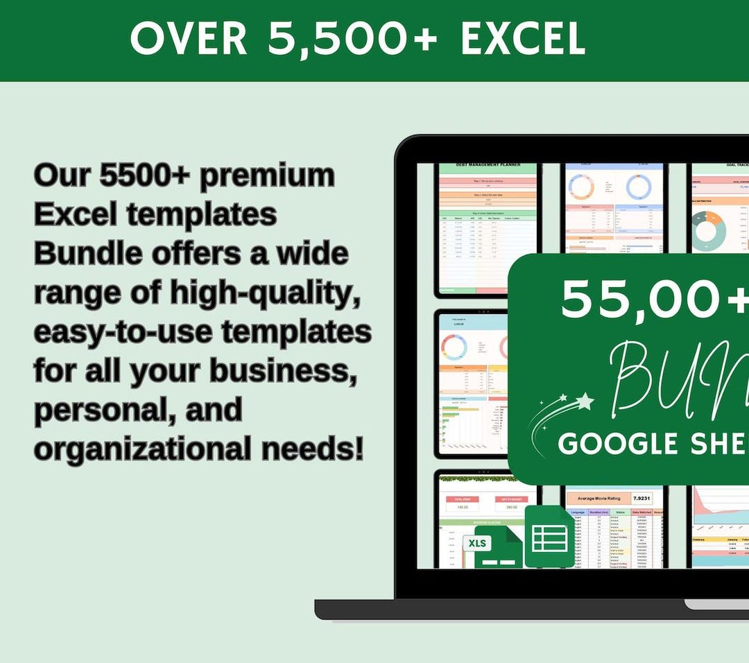 5500 Excel Bundle – Ultimate Spreadsheet Toolkit for Productivity ...