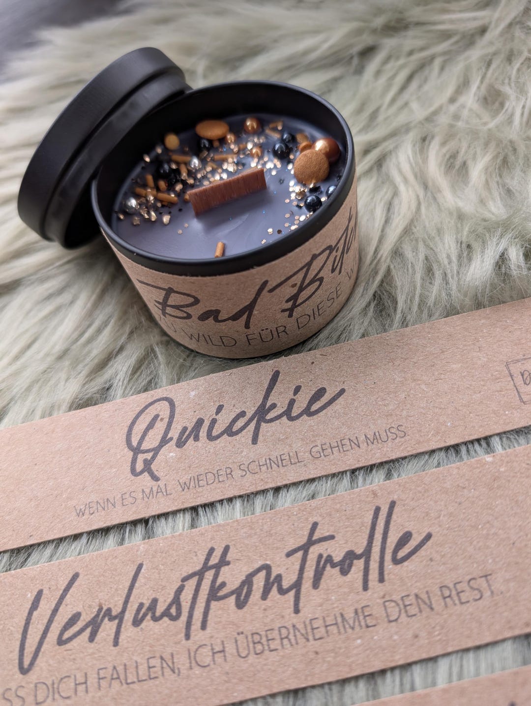 Erotic Scented Candle With Crackling Wooden Wick & Message / Bend Over ...