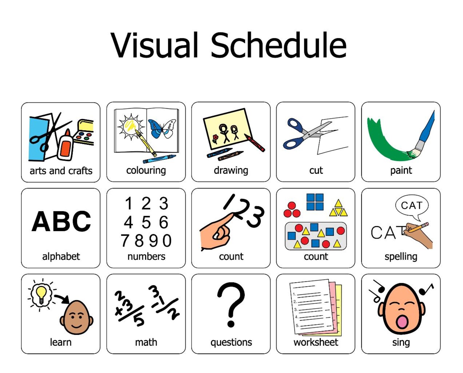 Visual Schedule - School/therapy Edition - Etsy