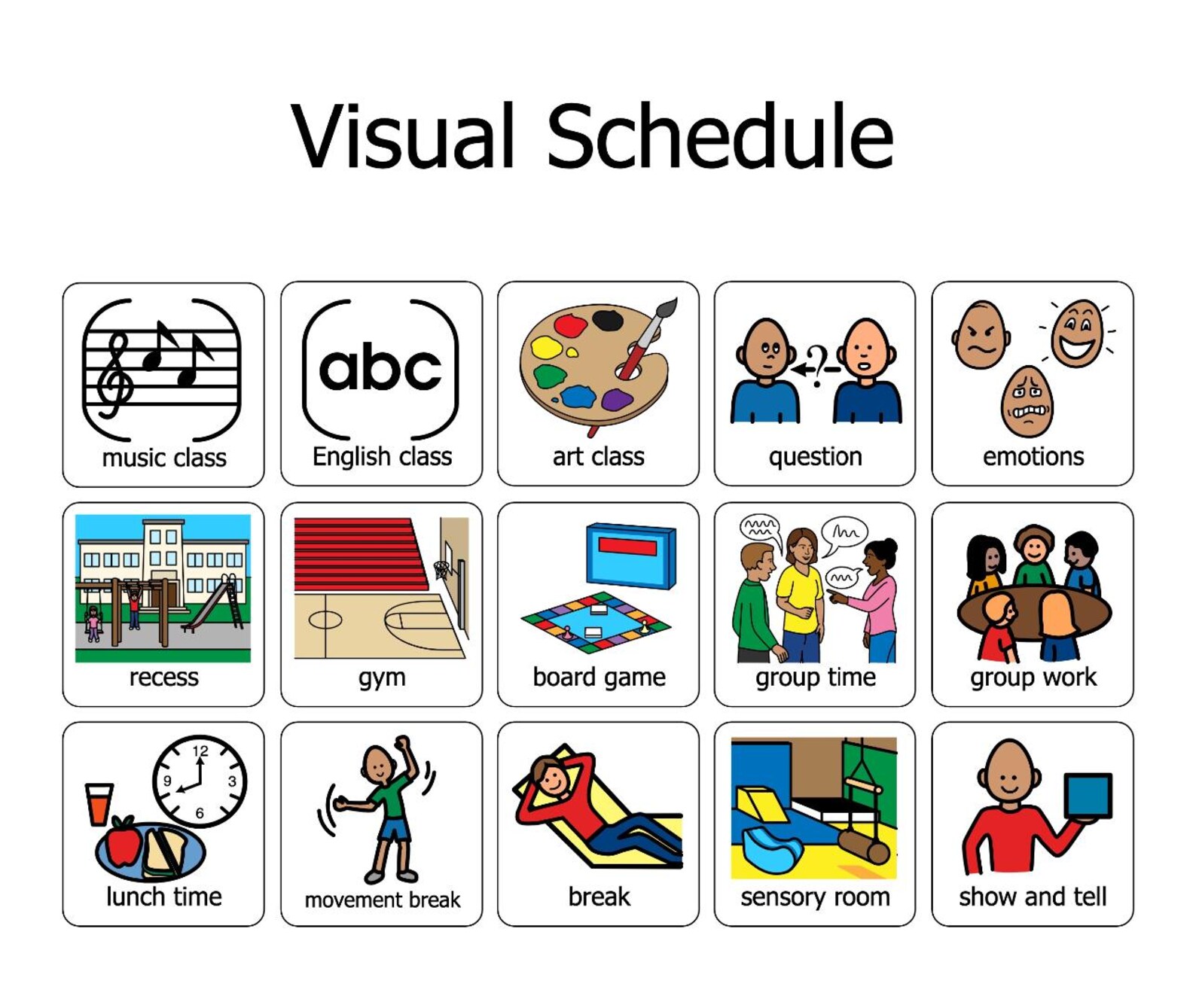 Visual Schedule - School/therapy Edition - Etsy