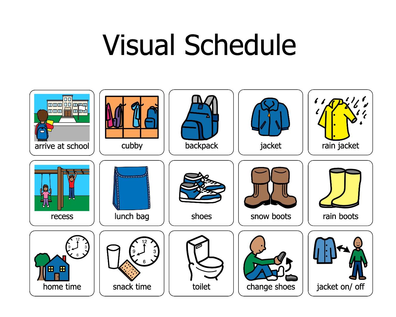 Visual Schedule - School/therapy Edition - Etsy