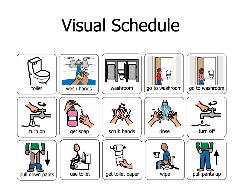 Visual Schedule - School/therapy Edition - Etsy