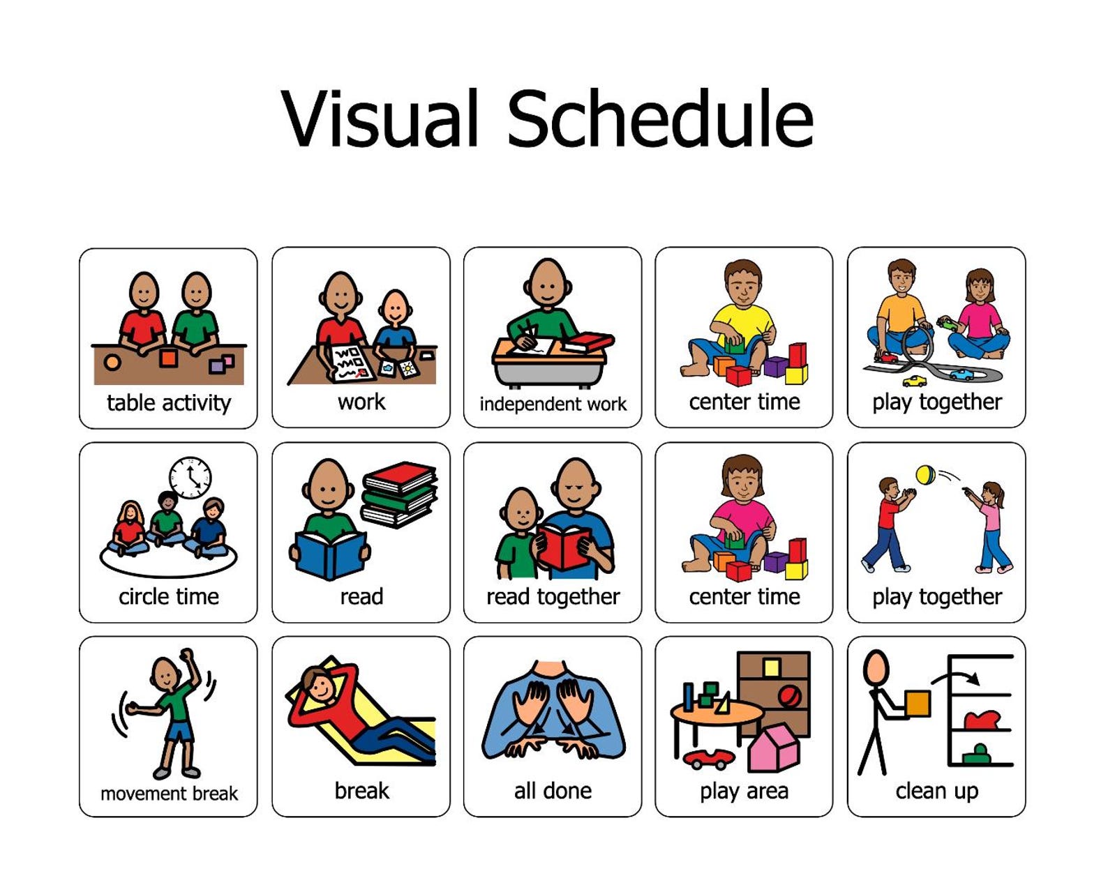 Visual Schedule - School/therapy Edition - Etsy