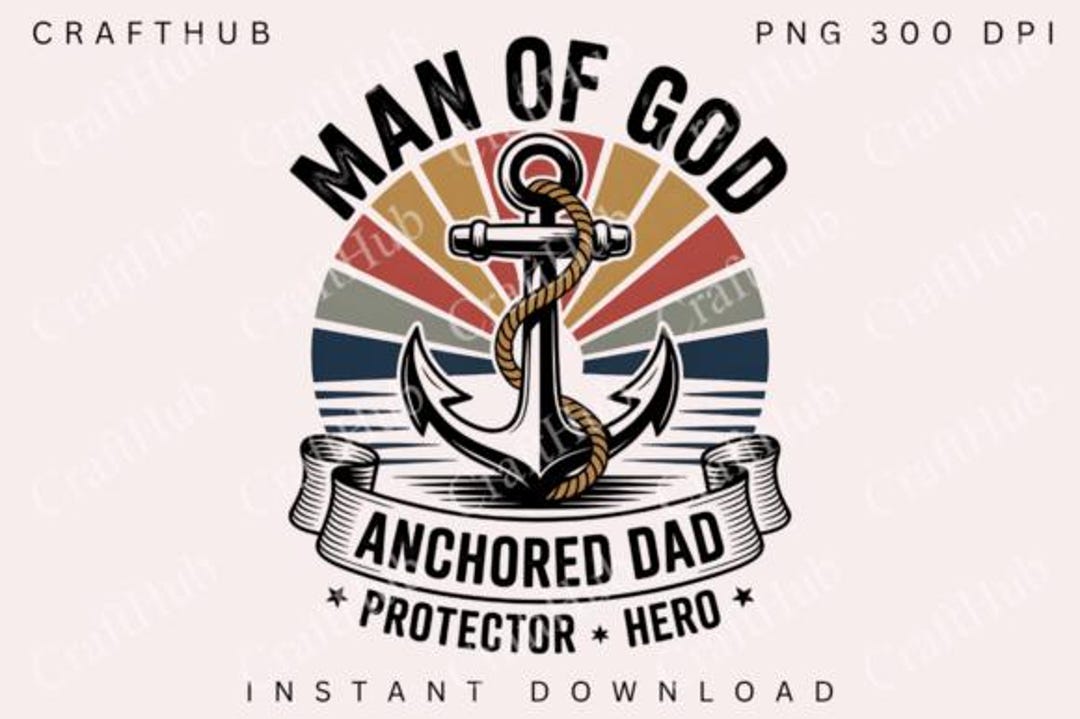 Man of God DTF Transfer, Religious Dad Shirt Design - Etsy