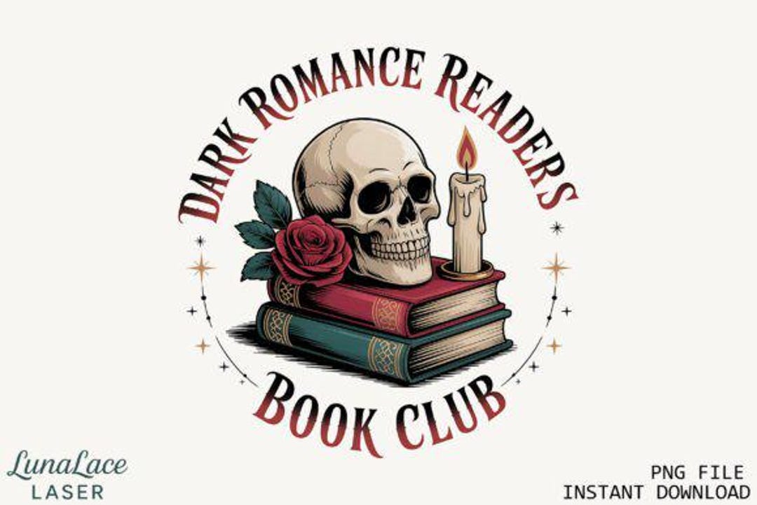Dark Romance Readers Book Club DTF Transfer, Ready to Press - Etsy
