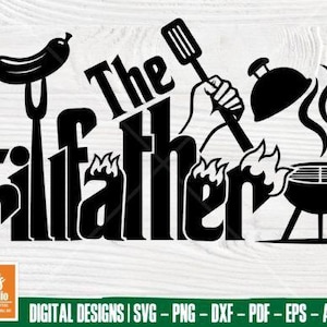 The Grill Father Funny Father's Day DTF TRANSFERS Ready to Press Heat ...