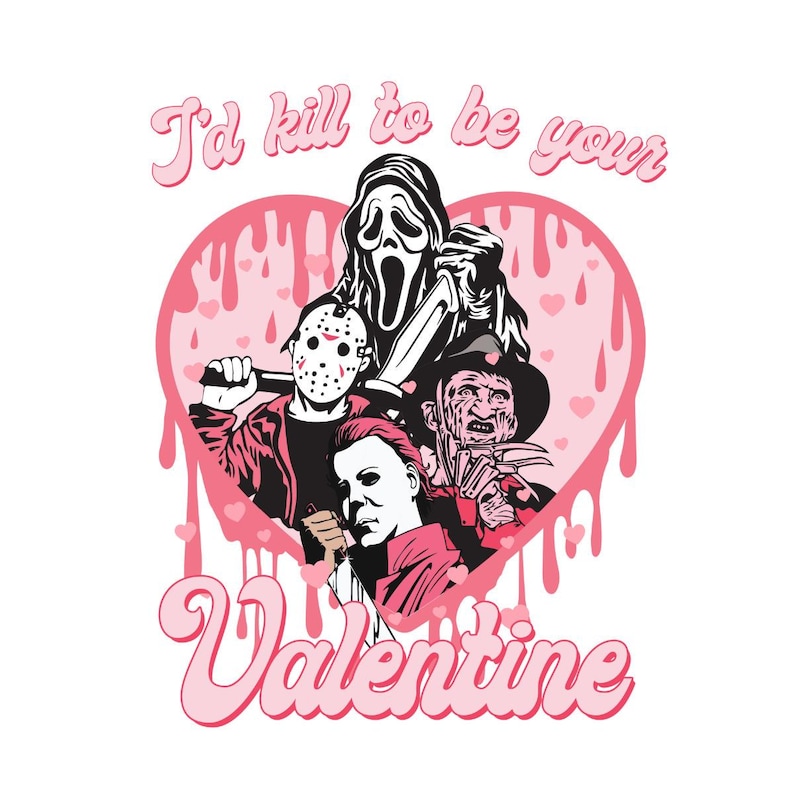 Valentine Horror DTF Transfer, Ready to Press - Etsy