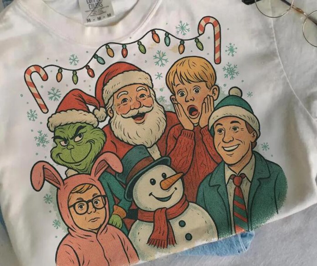Christmas Movie Characters DTF Transfer, Ready to Press - Etsy