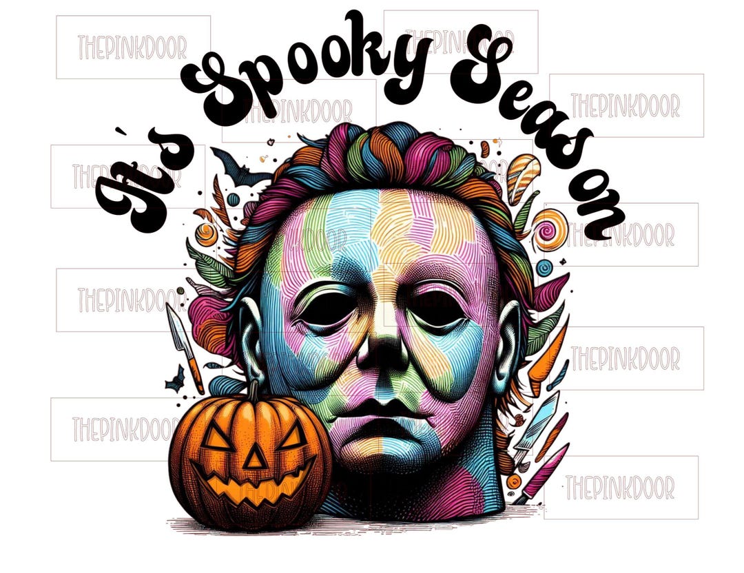 Halloween Its Spooky Season Horror Film DTF Transfer, Sublimation ...