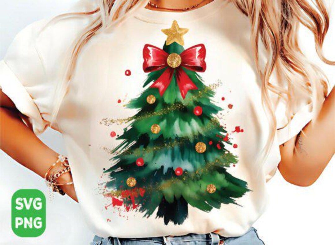 Christmas Tree DTF Transfer - Ready to Press Print - Etsy