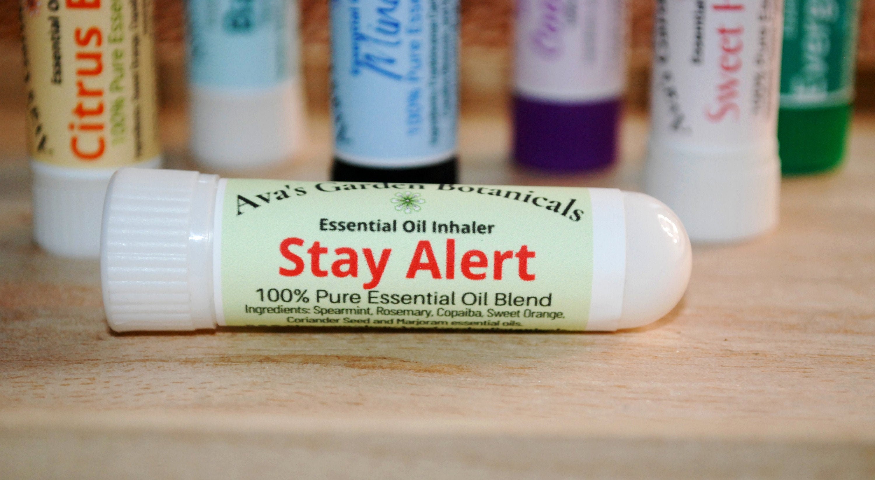 2 Ava's STAY ALERT Aromatherapy Inhalers| Focus | Awake | Alertness ...