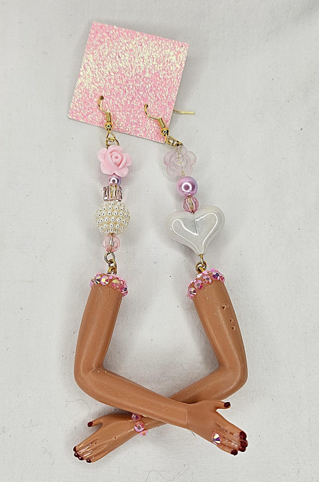 Barbie Arm Earrings OOAK Collectable - Etsy