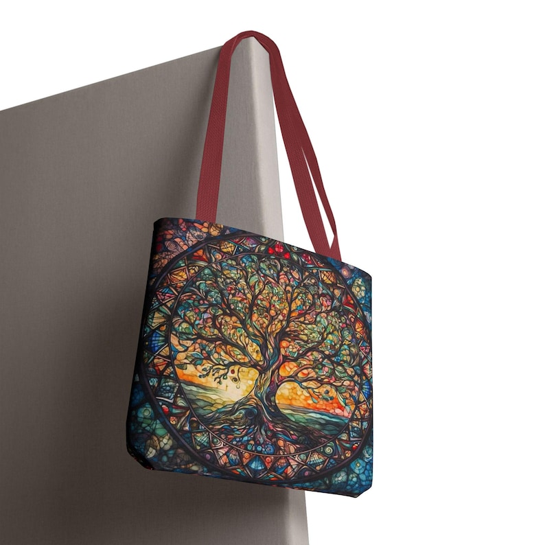 Mystical Nature Tote Bag With Tree of Life Design - Etsy