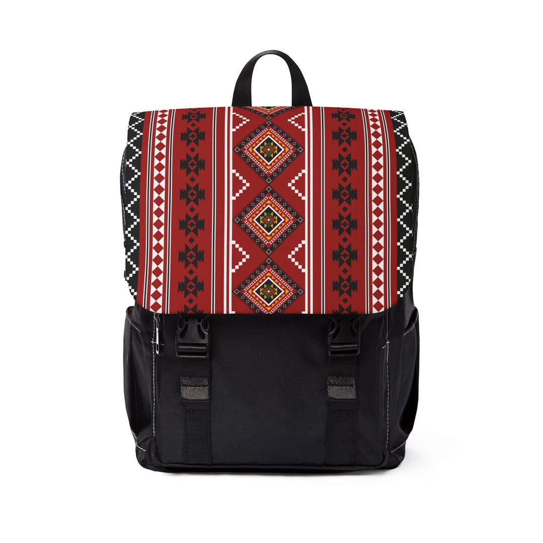 Boho Chic Shoulder Backpack: Oxford Canvas Travel Daypack - Etsy