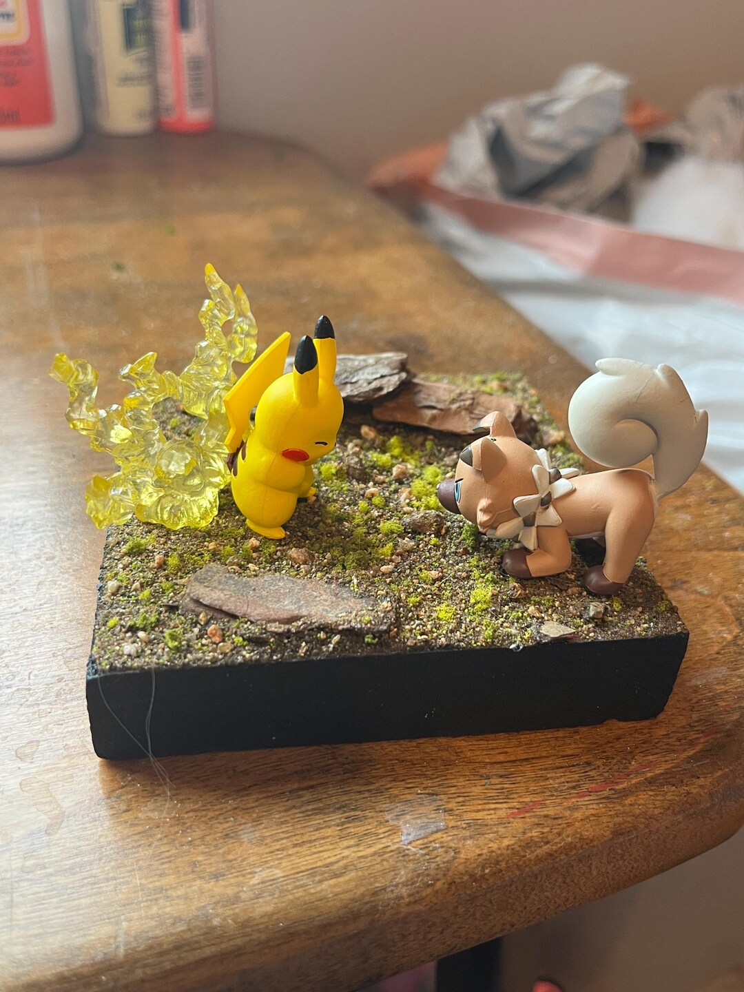 Pikachu and Rockruff - Etsy