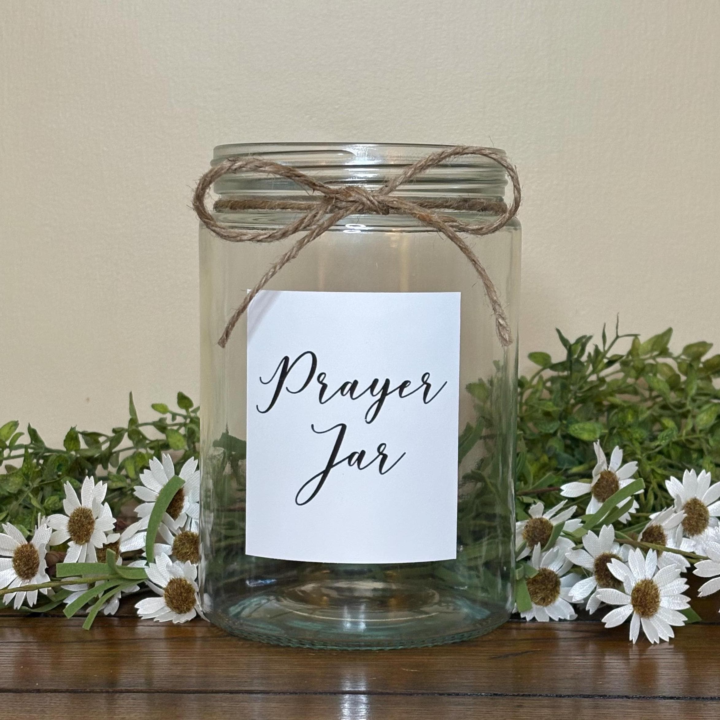 Prayer Jar - Christian Home Decor - Spiritual Tool- Christian Gift ...