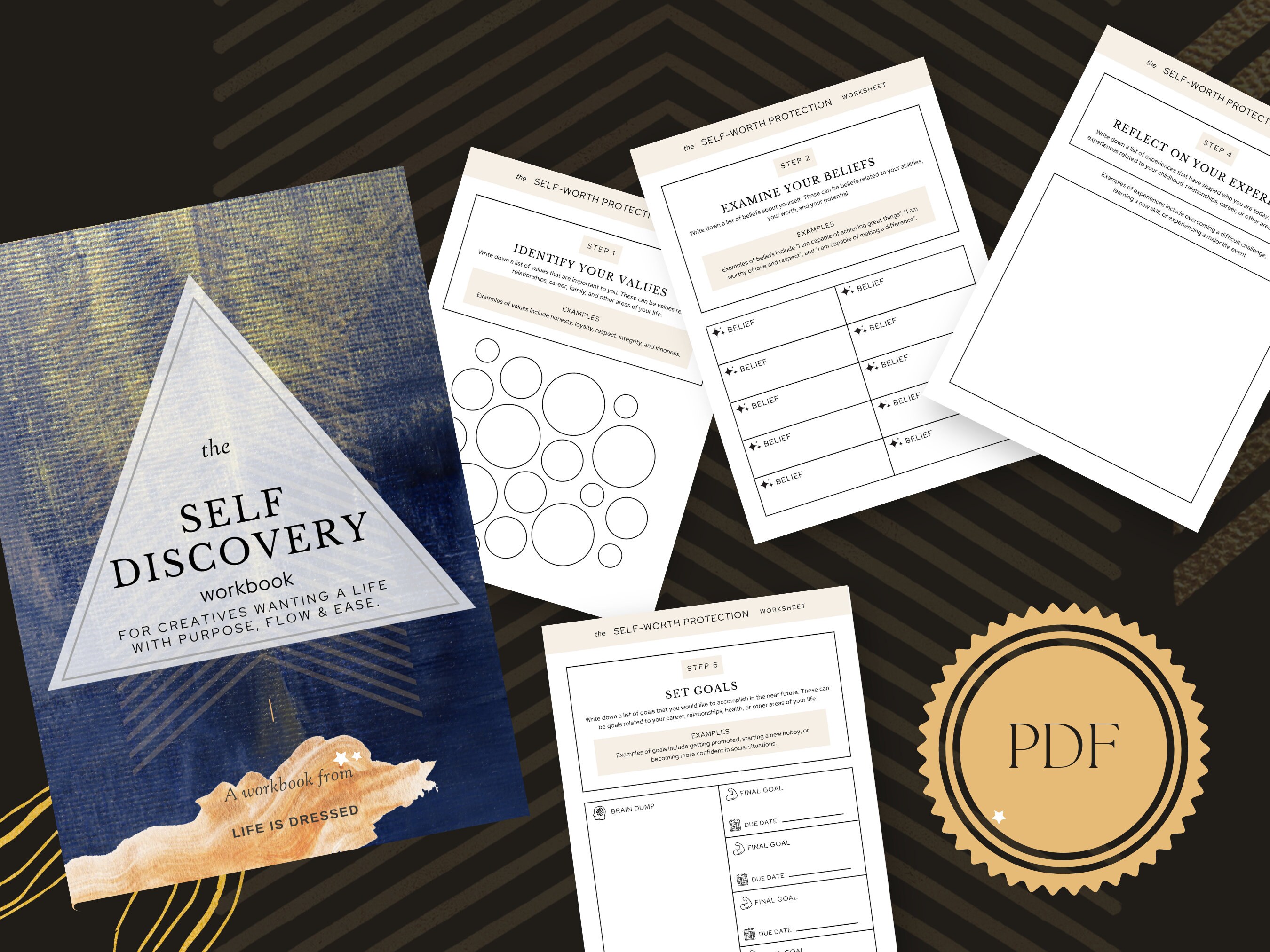 Self-discovery Digital Workbook Mental Health Journal Guided Self Care ...