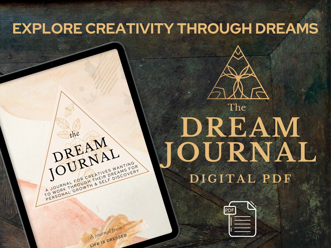 The Dream Journal Digital Printable Pages Dream Diary Self-care ...