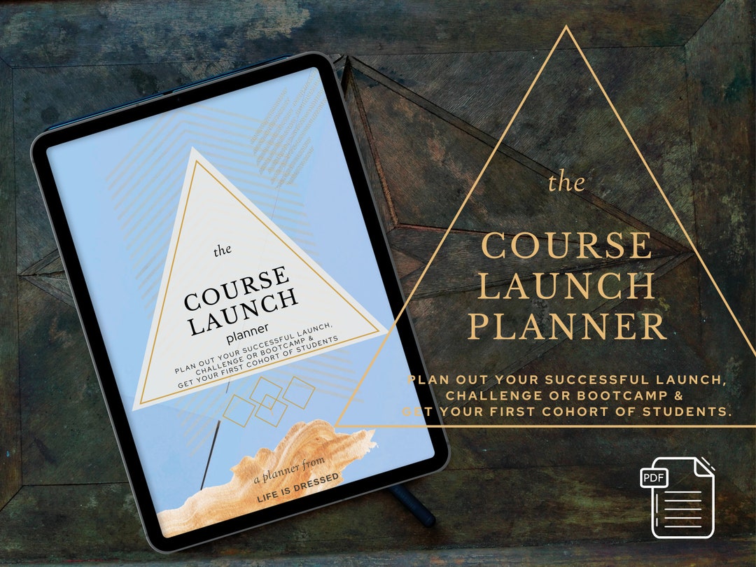 Course Launch Planner 50 Pages Printable Course Launch Planner Course ...