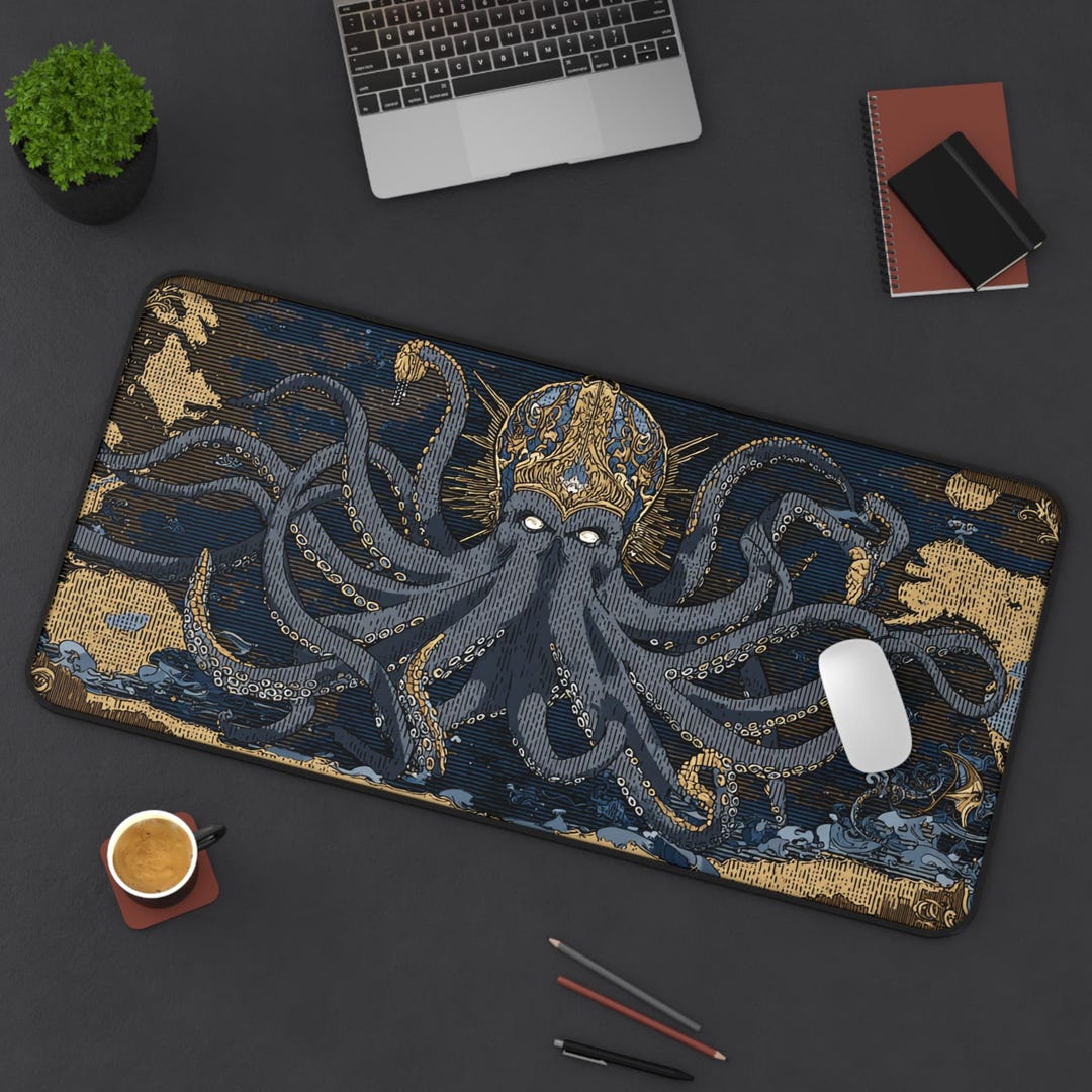 Cthulhu World Conqueror - Gaming Desk Mat (16"x32") - Etsy