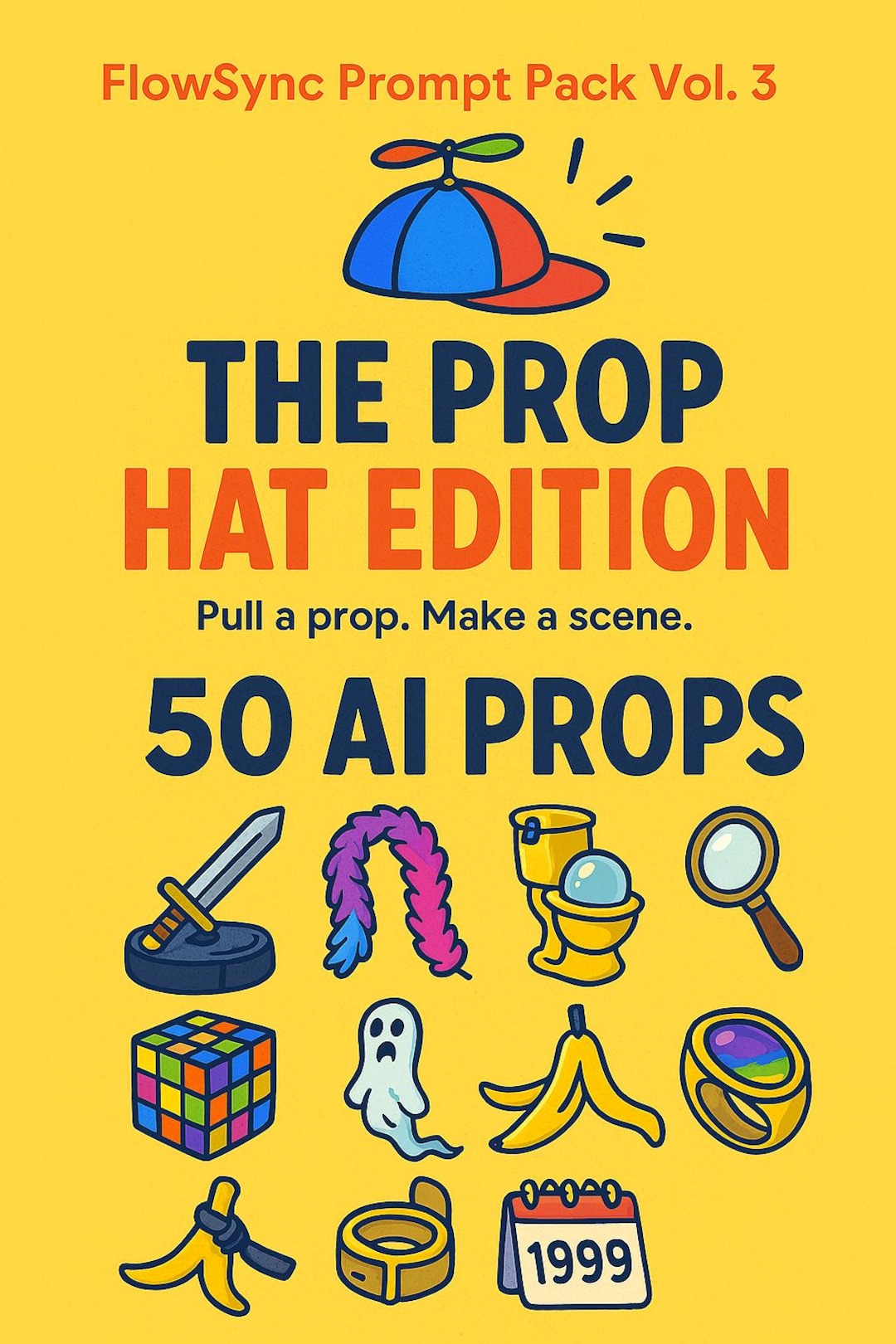 Flowsync Prompt Pack Vol. 3 – the Prop Hat Edition | 50 AI Prompts for ...