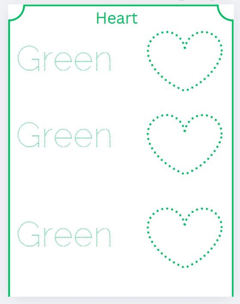 Color and Shape Tracing Worksheet for Kids | Preschool Learning ...