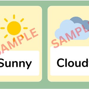 Weather Flashcards for Kids | Preschool Printable Weather Cards ...