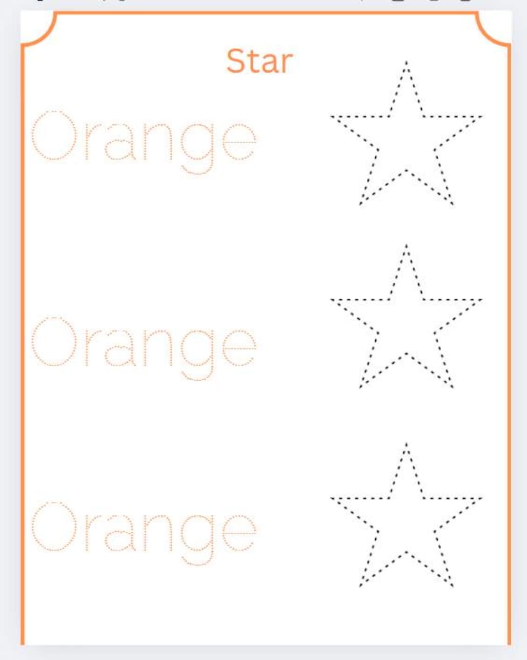 Color and Shape Tracing Worksheet for Kids | Preschool Learning ...