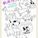 Printable Pet Animal Coloring Book for Kids | 10 Cute Animals + Bonus ...
