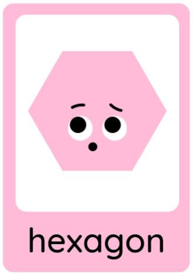 Printable Shapes Flashcards for Kids | Toddler Learning Shapes ...