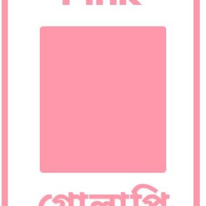 Bangla Color Flashcards | Bengali Colors Printable for Kids | Toddler ...