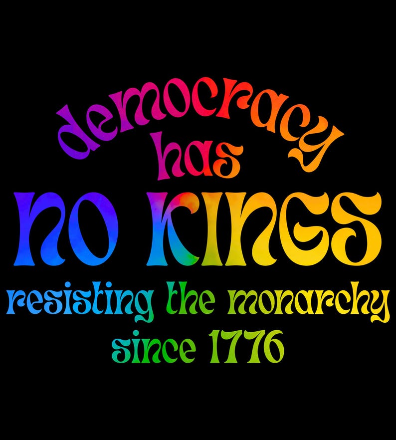 Democracy Has No Kings Clipart | Resisting Monarchy Since 1776 (digital ...