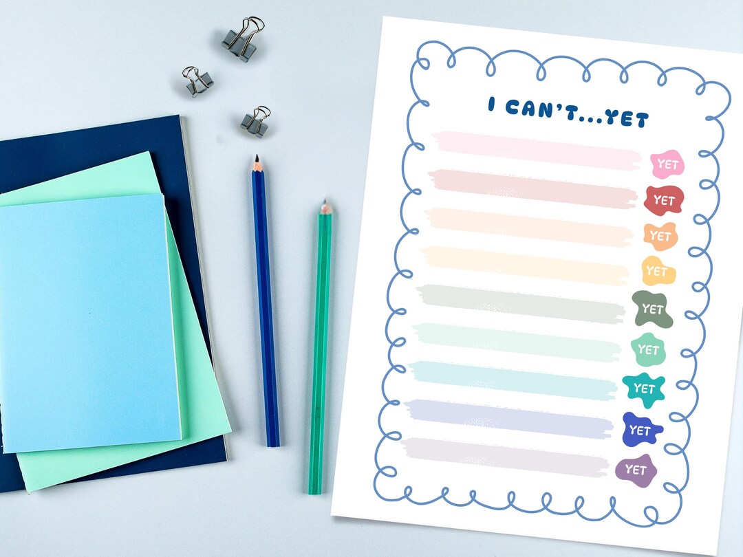 Growth Mindset Worksheet | I Can't yet SEL Activity, Emotional ...