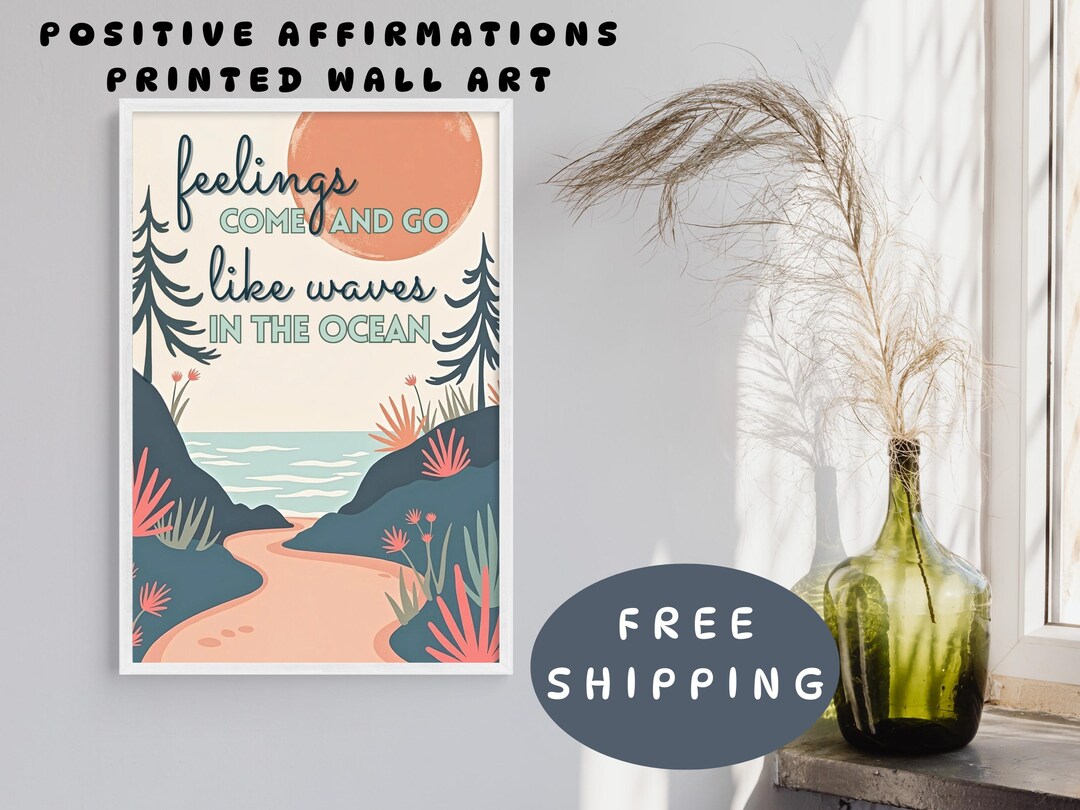 Coping Skills Counsellor Wall Art | Mental Health Poster - Feelings ...