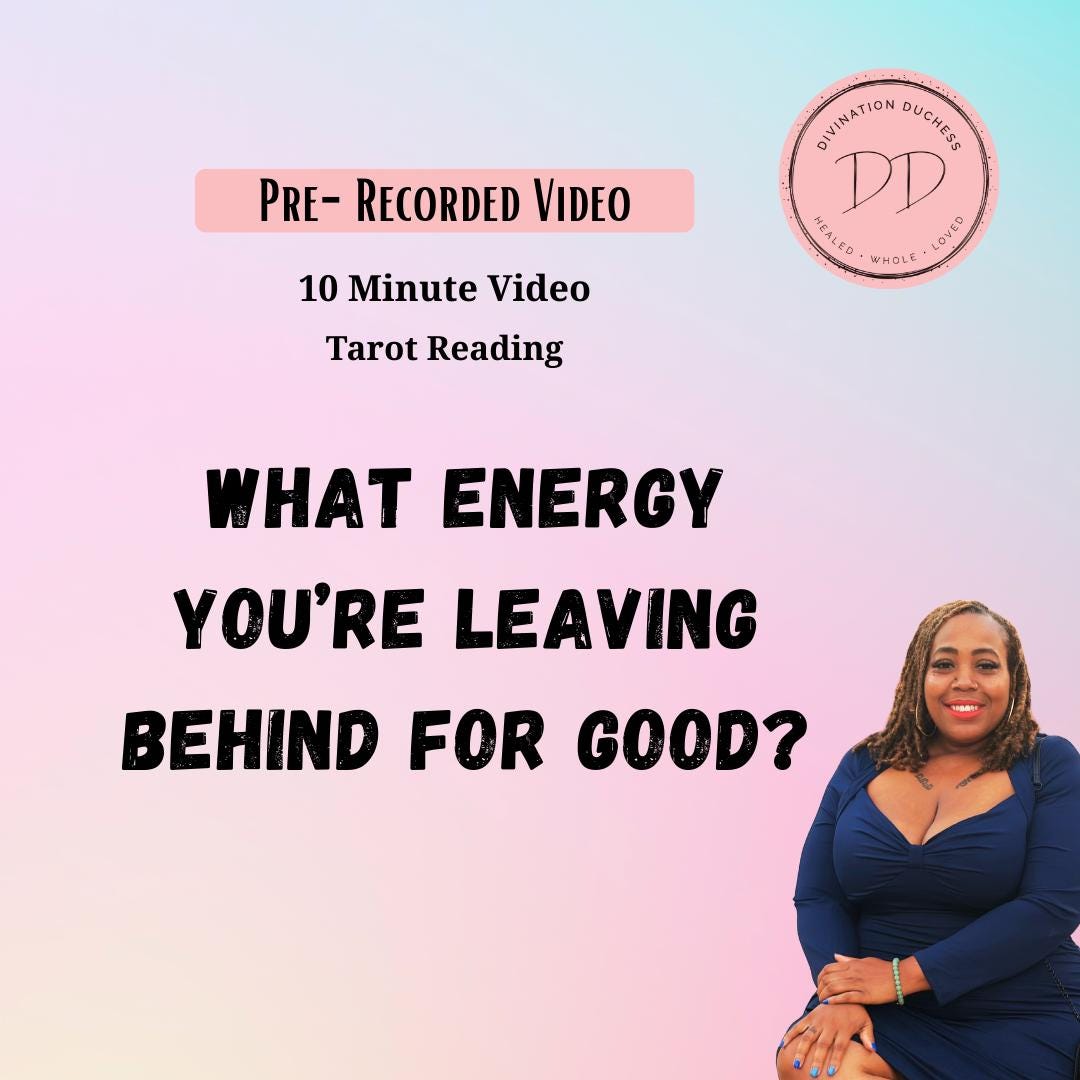 Tarot Video Reading: What Energy You’re Leaving Behind for Good - Etsy