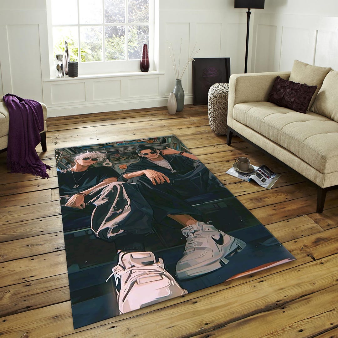 Jujutsu Kaisen Rug, Gojo and Geto Fan Art, Best Friends, Gift to Friend ...