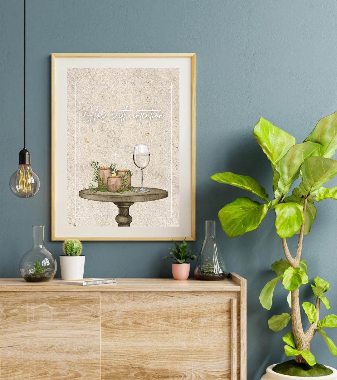 Glow With Intention Printable Wall Art - Etsy