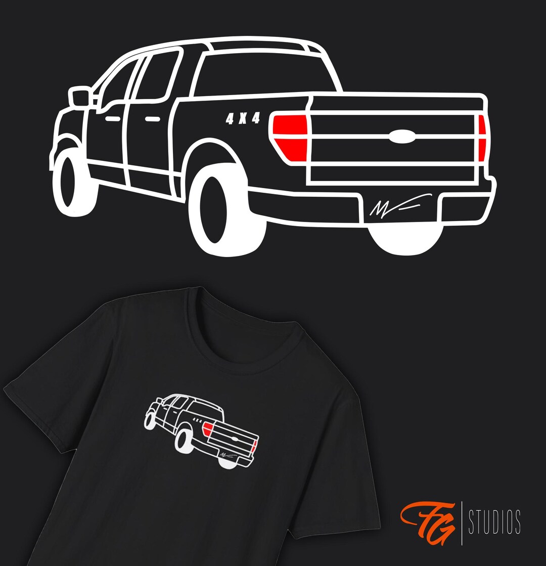 Ford F-150 T-shirt: Modern Outline Design, Car Lover Gift - Etsy
