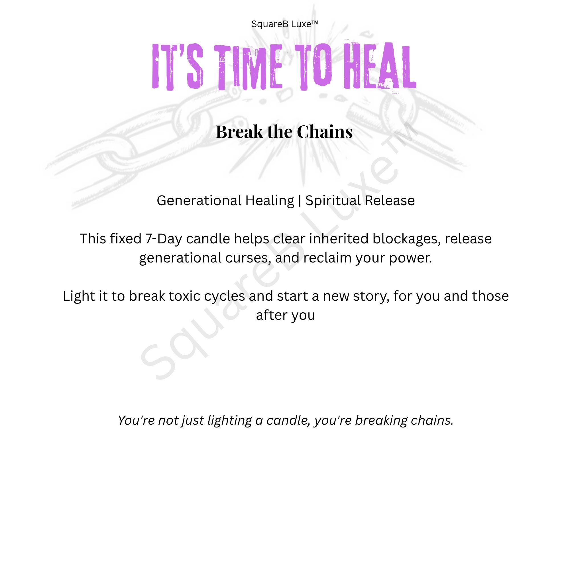 Generational Curse Breaker Candle – 7-day Fixed Candle for Spiritual ...