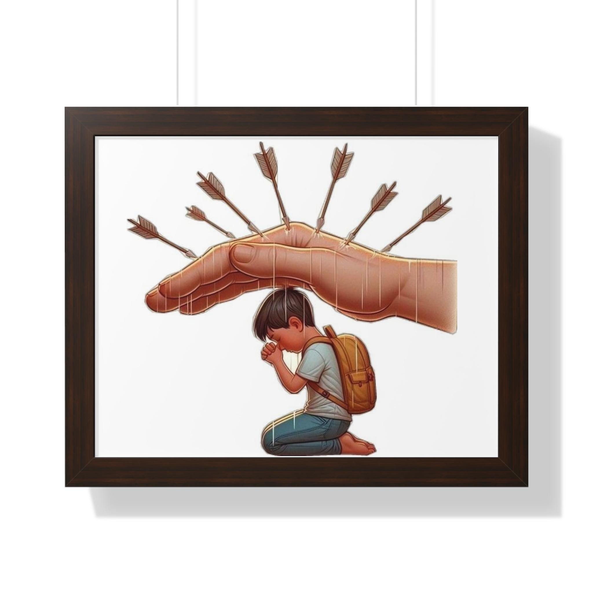 Protective Father and Child Art Print: Sacrificial Love, Family ...
