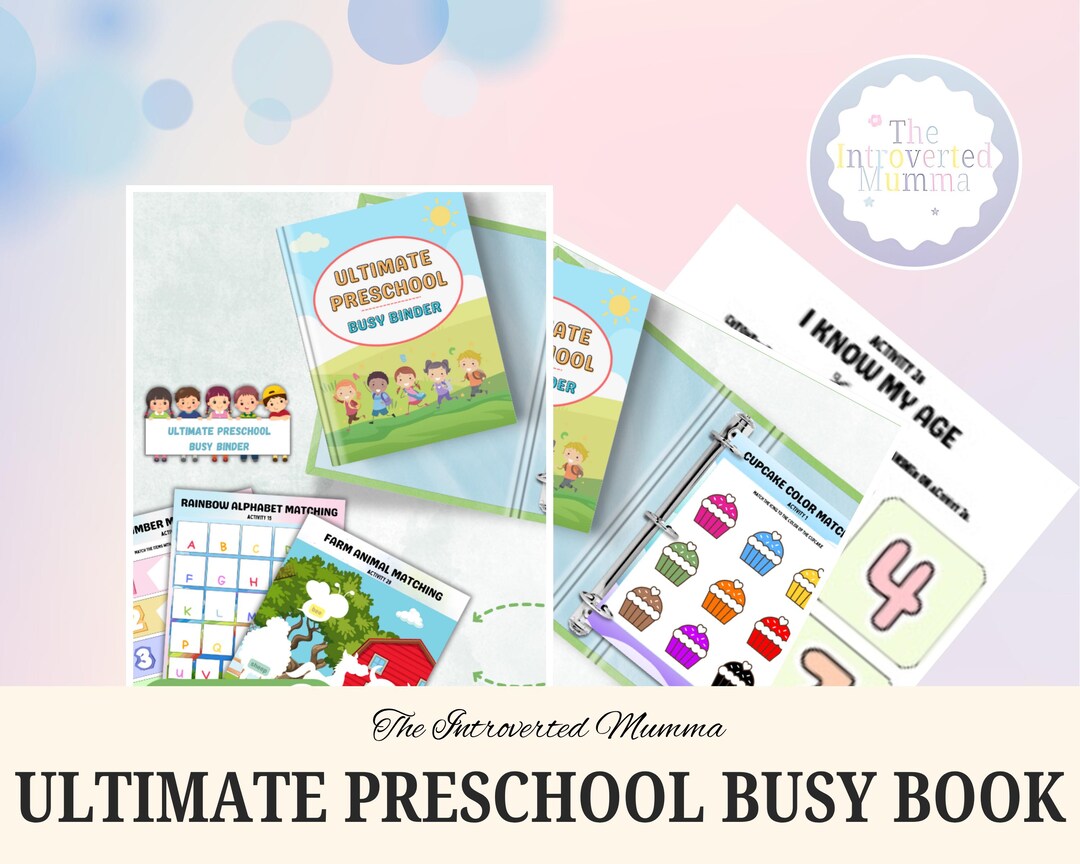 Ultimate Preschool Busy Book | Toddler Learning - Etsy