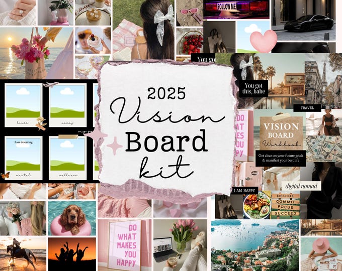 2025 Printable Vision Board Bundle With 800+ Printable Photos ...